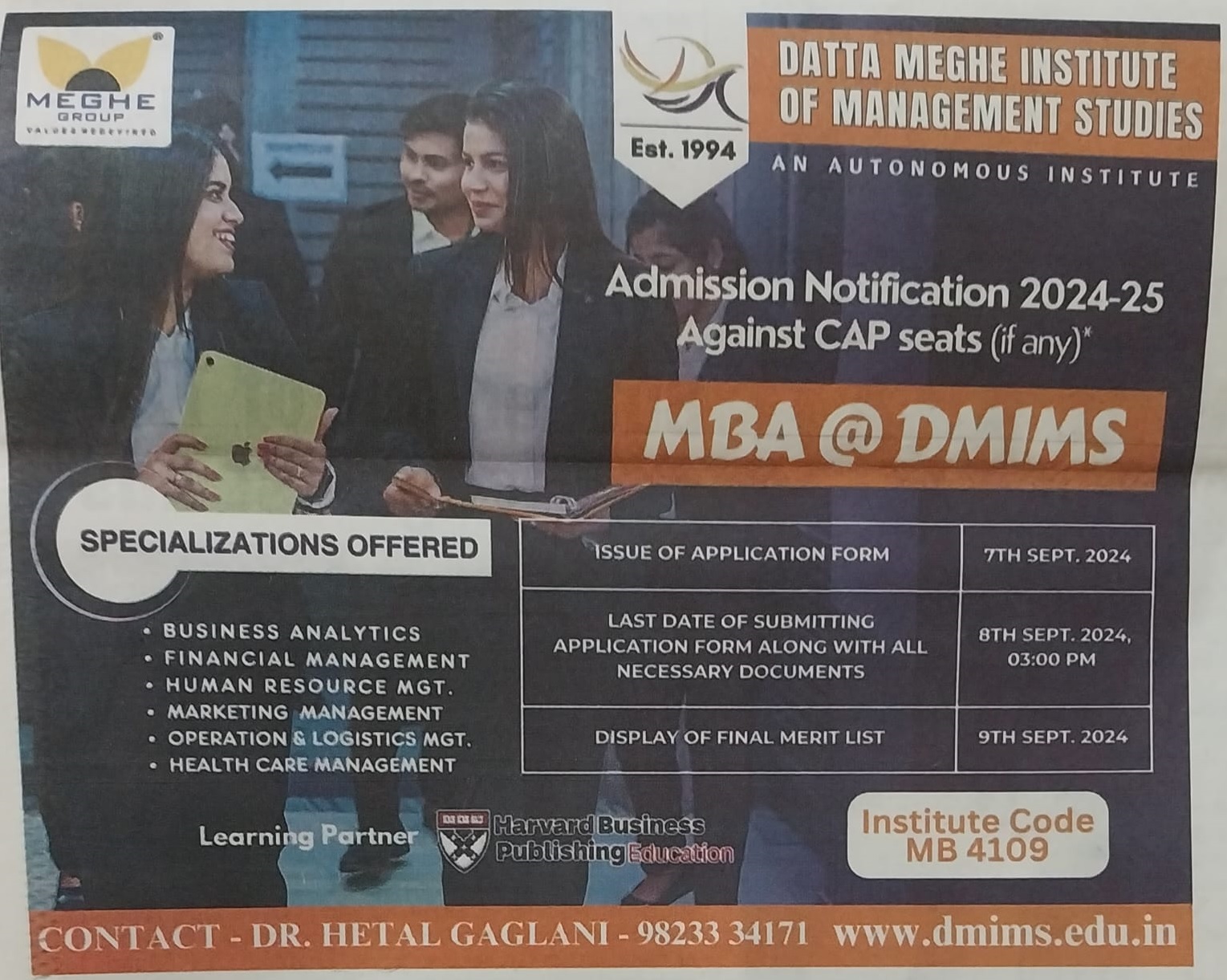 Program Eligibility - Best MBA College in Nagpur